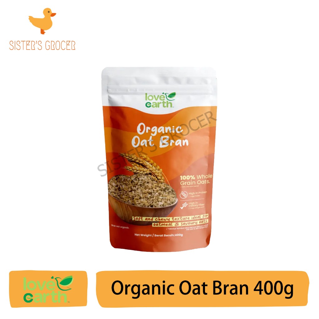 Love Earth Organic Oat Bran 400g | Shopee Malaysia