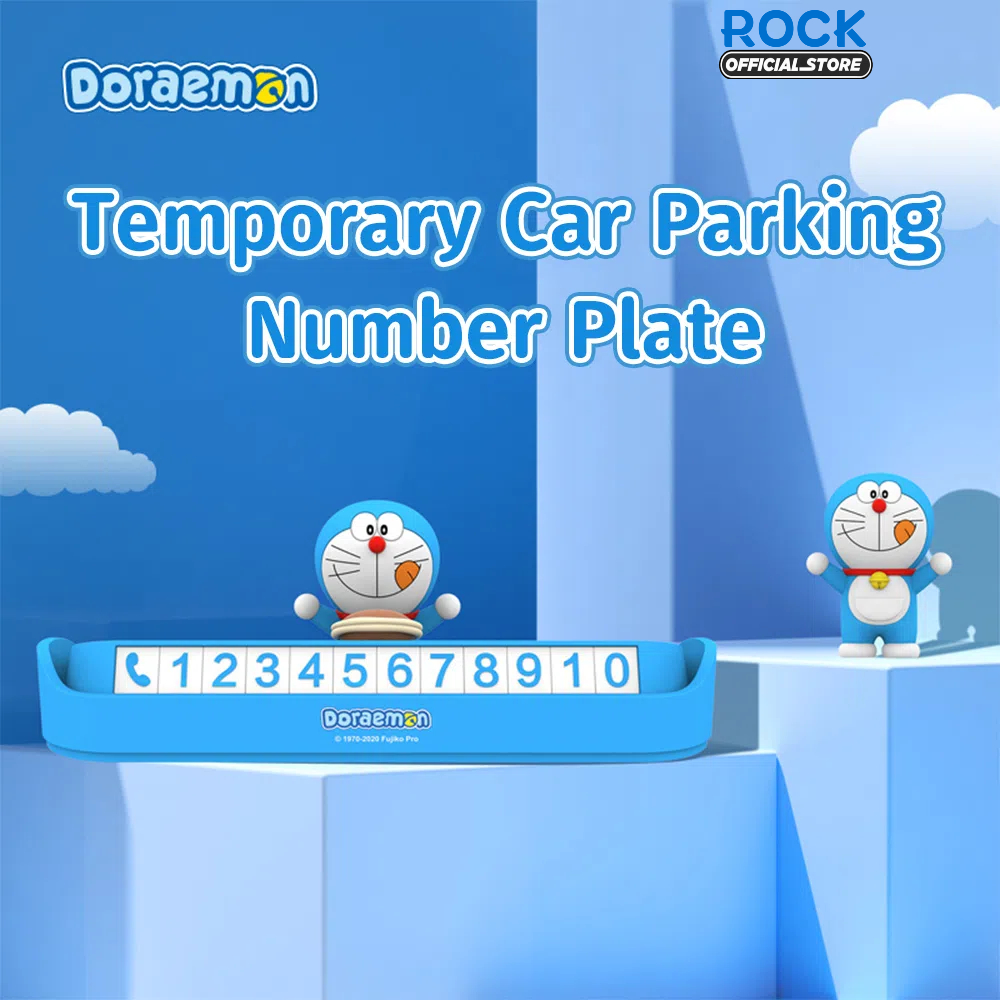 ROCK Doraemon Temporary Parking Number Plate (哆啦A梦) | Shopee Malaysia