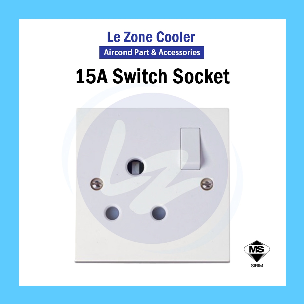 UMS Crown 15A Switch Socket Plug Socket Electrical Socket Outlet ...