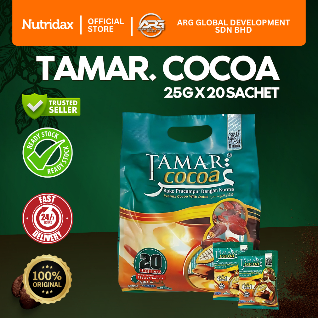 Tamar Cocoa/Koko/Coco Sachets [25g x 20 sachets] ORIGINAL | Shopee Malaysia