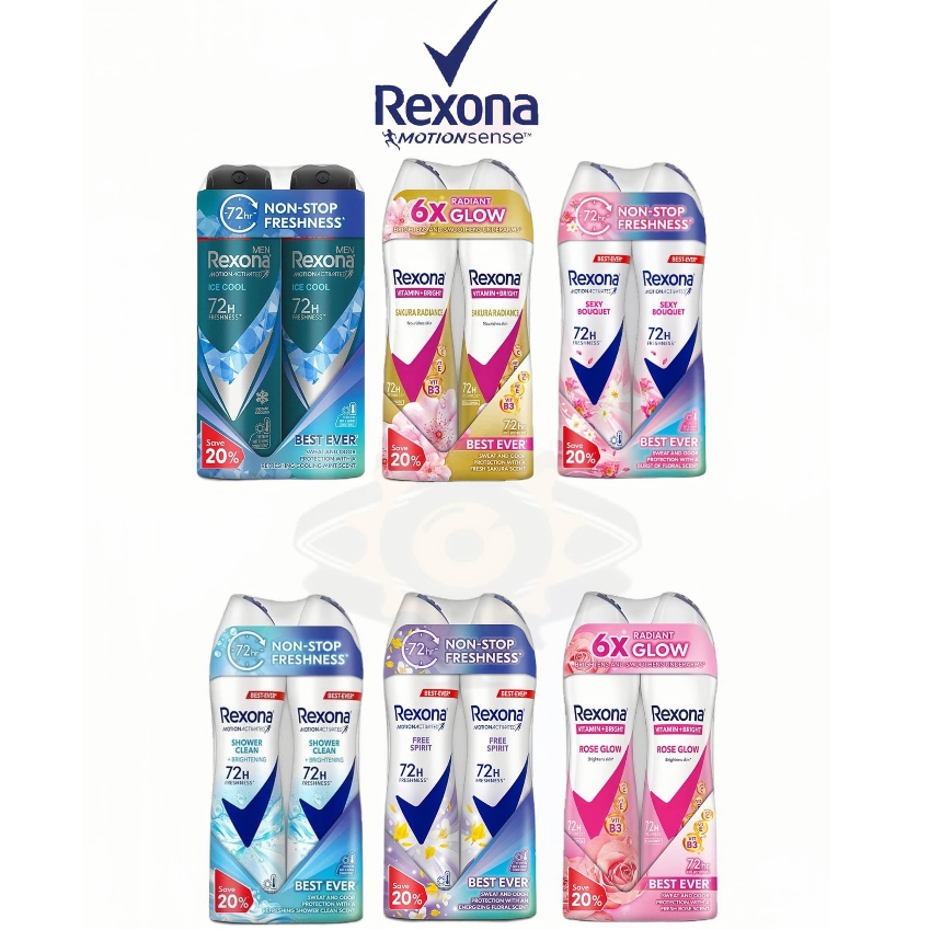 Rexona Deodorant Spray Twin Pack (2 x 135ml) | Shopee Malaysia