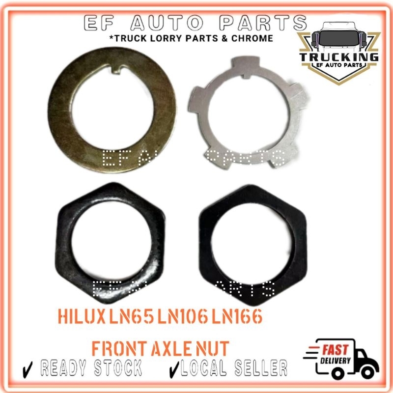 TOYOTA HILUX LN106 LN166 LN65 LC HZJ47 LJ70 FRONT AXLE NUT WASHER LOCK ...