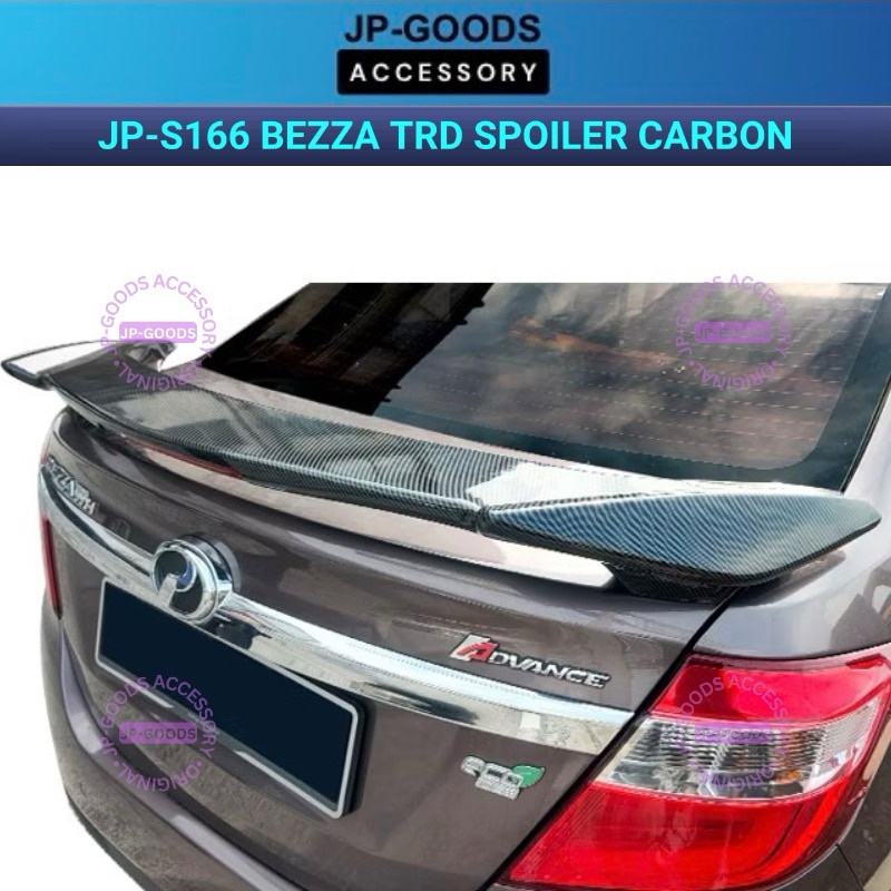 Perodua Bezza 2016 - 2024 Carbon TRD Sportivo V3 Spoiler With LED Brake ...