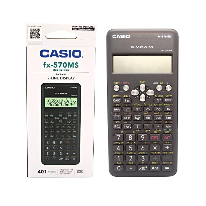 Casio Scientific Calculator FX-570MS (12+6 Months Warranty) Original ...