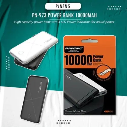 Pineng PN-973 10000mAh Power Bank Thin and Light Weight design PN973 ...