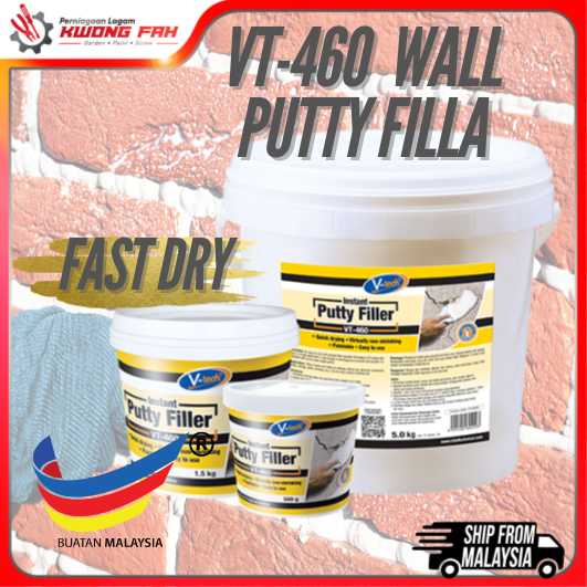 VTECH Instant Filla Skim Coat Wall Putty Filla Simen Plaster Simen ...