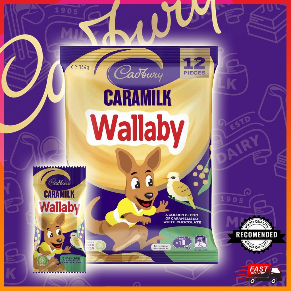 Cadbury Caramilk Wallaby Chocolate Wallaby Kangaroo Sharepack 144g 12 Pieces | Shopee Malaysia