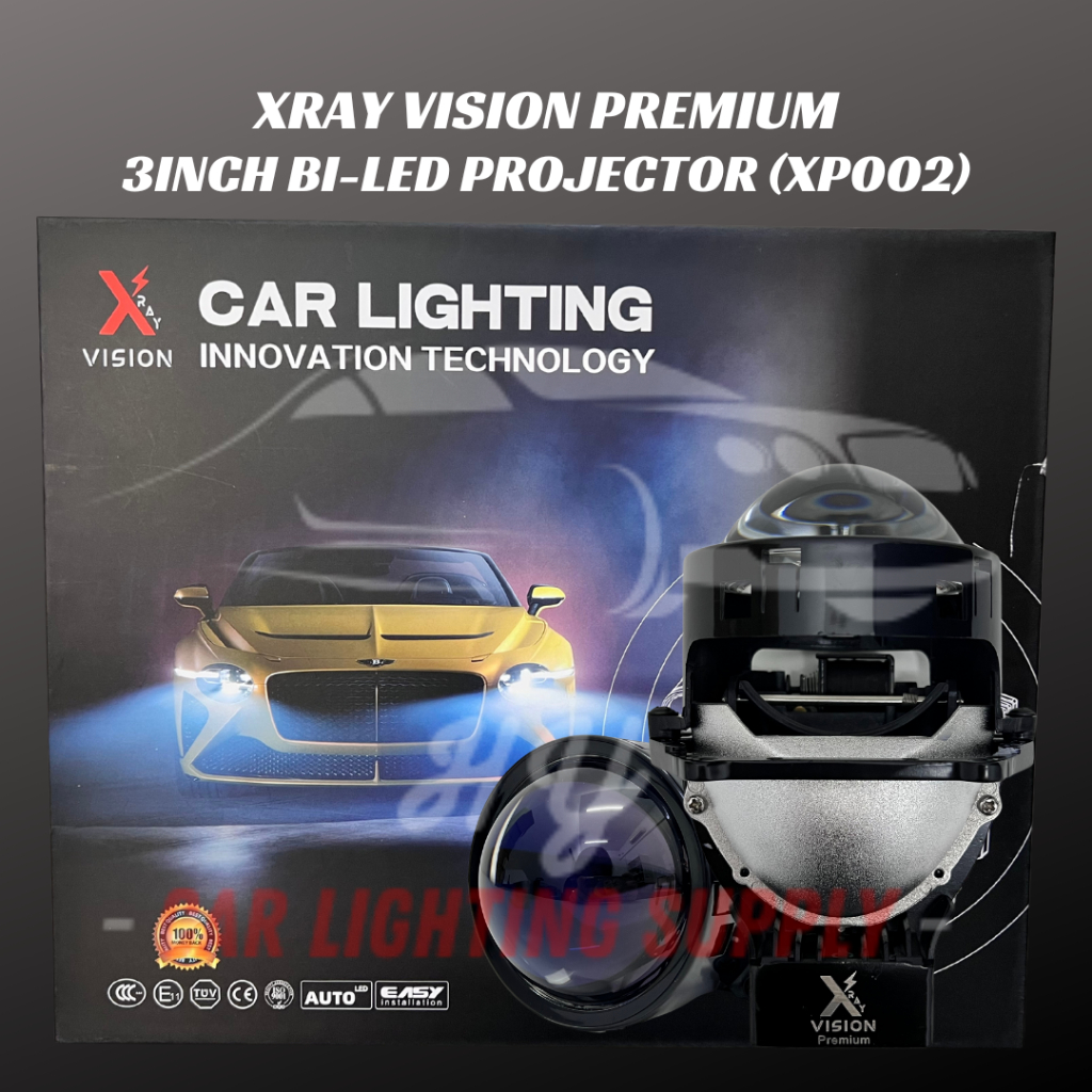 XRAY VISION PREMIUM 3INCH BI-LED HEADLIGHT SYSTEM HEADLAMP PROJECTOR ...