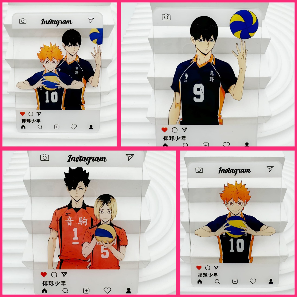 Haikyuu Anime Series IG Frame Acrylic Photocard Collection | Shopee ...