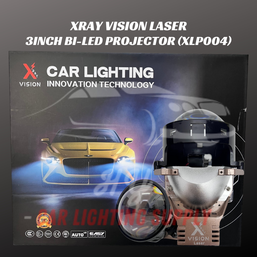 XRAY VISION LASER 3INCH BI-LED HEADLIGHT SYSTEM HEADLAMP PROJECTOR ...