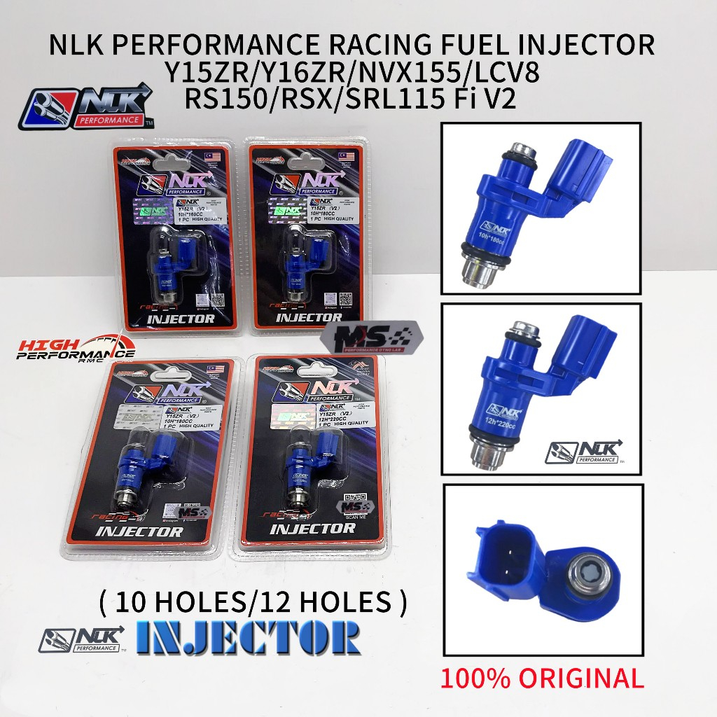 NLK Performance Racing Fuel Injector 10Holes/12 Holes Y15ZR/LCV8 Fi ...
