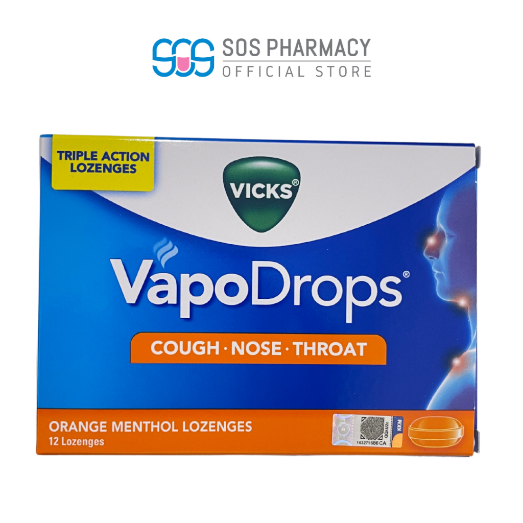 VICKS Vapodrops Orange Menthol Lozenges12'S/Box | Shopee Malaysia