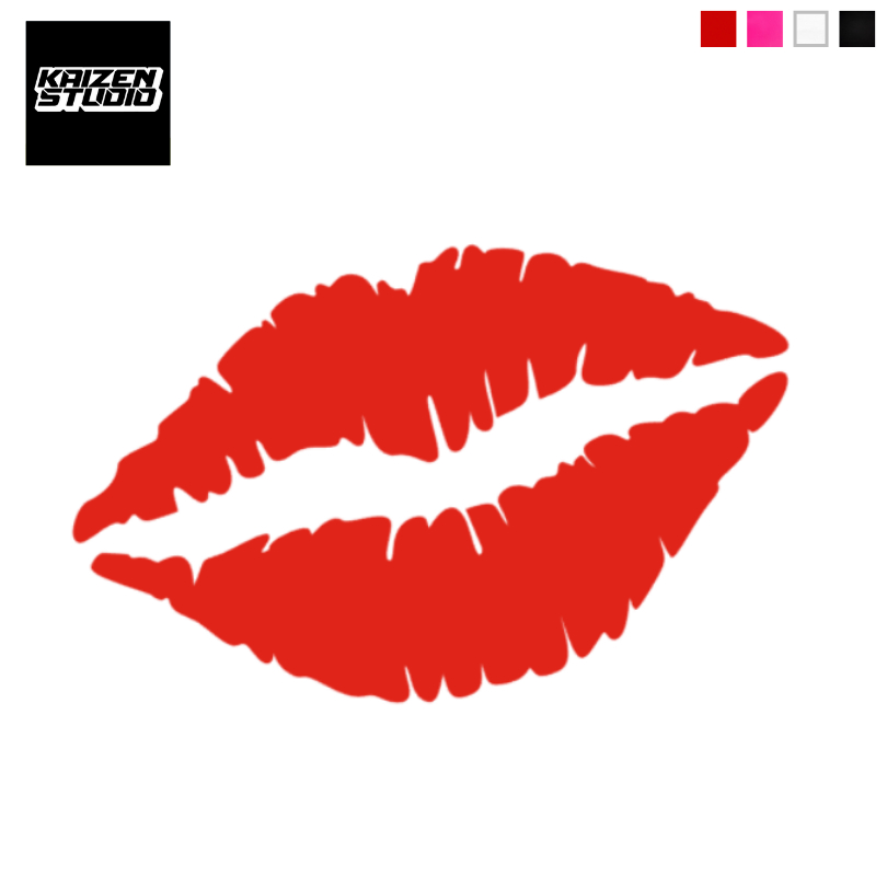 KAIZEN STUDIO Lips Car Bike Motorcycle Window Glass Cermin Kereta Motor ...