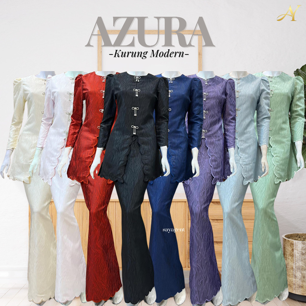 [BAJU DEWASA SAHAJA] KURUNG MODERN AZURA BAJU RAYA 2025 VIRAL BAJU SET ...
