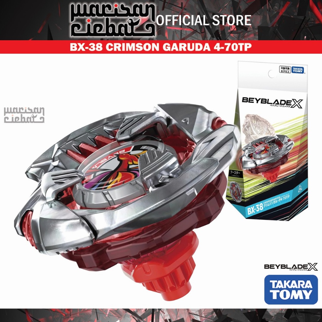 Takara Tomy Beyblade X BX-38 Booster Crimson Garuda 4-70TP | Shopee ...