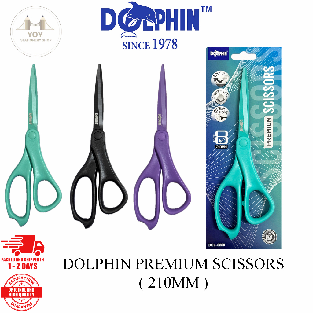 DOLPHIN PREMIUM SCISSORS (READY STOCK / 100% ORIGINAL) | Shopee Malaysia