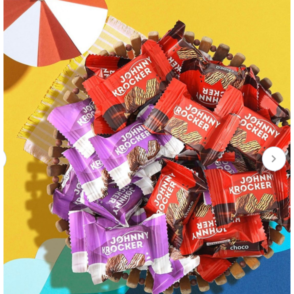 Roshen Johnny Krocker Milk Chocolate Wafers Biscuit Coklat Susu Biskut ...