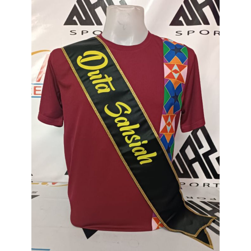 KAIN SELEMPANG/ LINE GOLD SASH [ CUSTOM WORDING ] | Shopee Malaysia