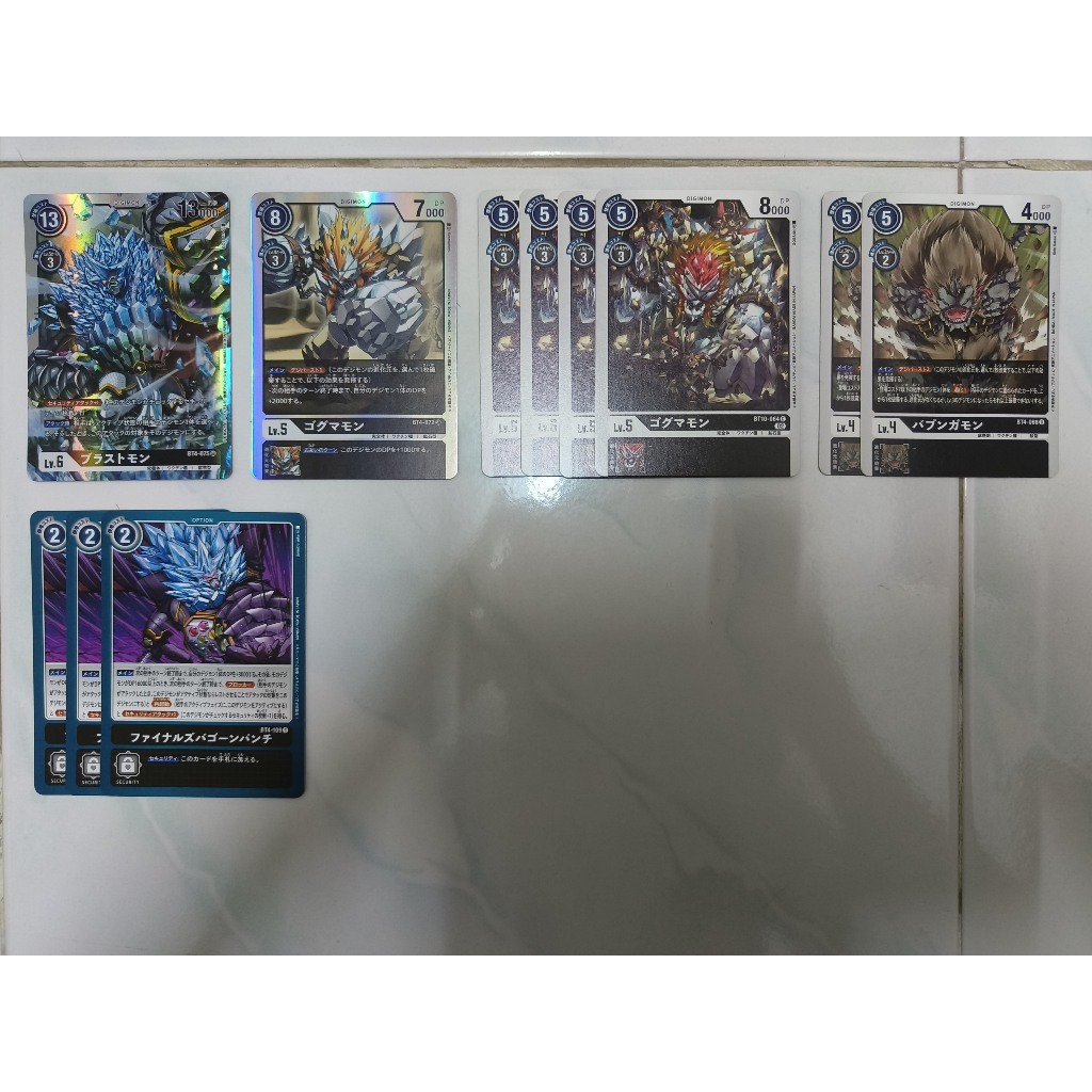 Digimon Card Game - Baboongamon · Gogmamon · Blastmon Card Set | Shopee ...