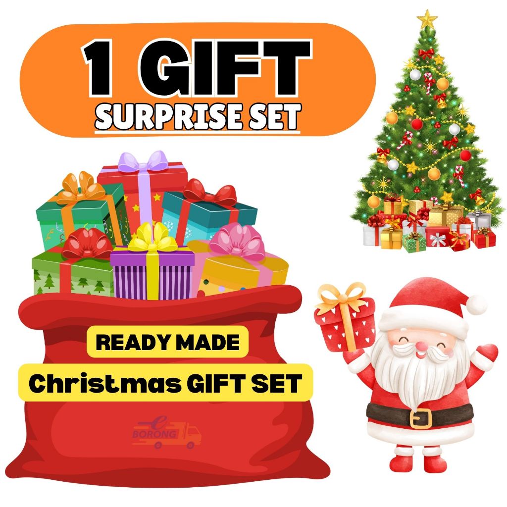 BORONG【1 Gift Set】Goodies Set Ready Made Christmas Gift Pack Xmas ...