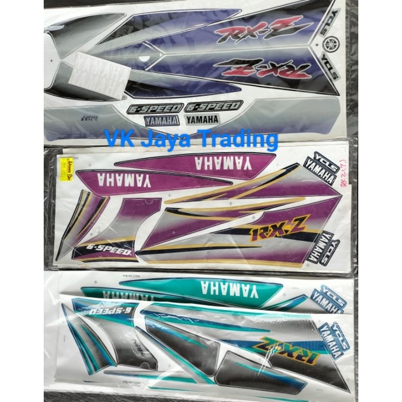 Limited Stock Yamaha Rxz 6 speed sticker body 1set | Shopee Malaysia