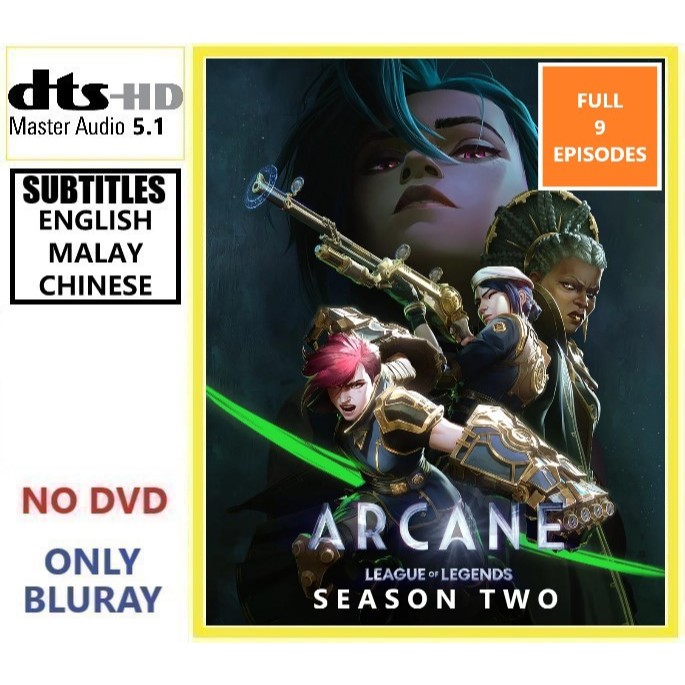 A2D25 Arcane League Of Legends Season 2 (2024) [9 EPISODES] (2 DISCS ...