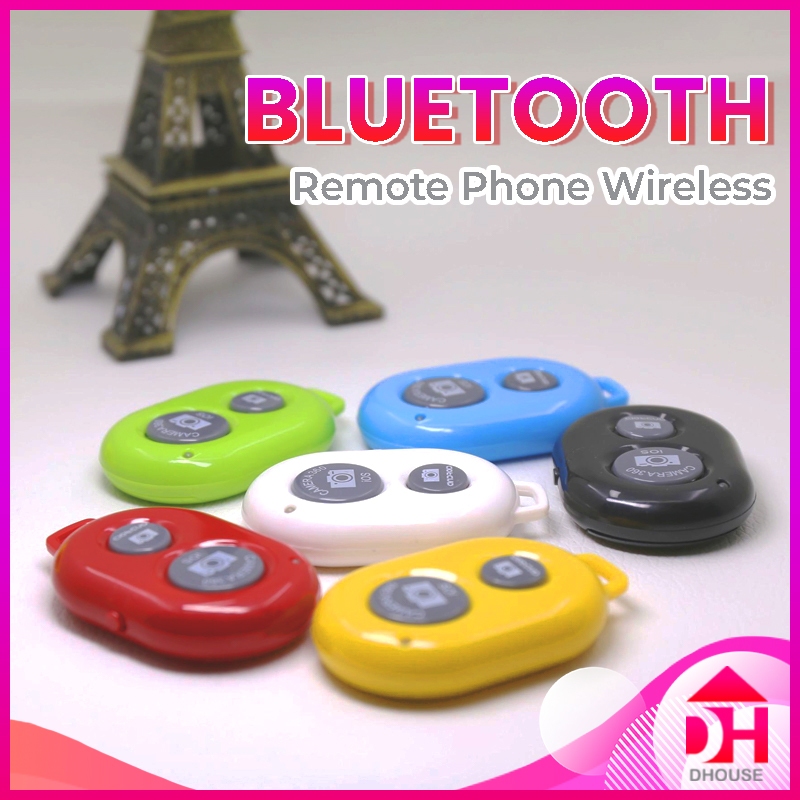 Bluetooth Shutter Remote Control Button Wireless Self-Timer Camera Phone Monopod Shutter Selfie ...