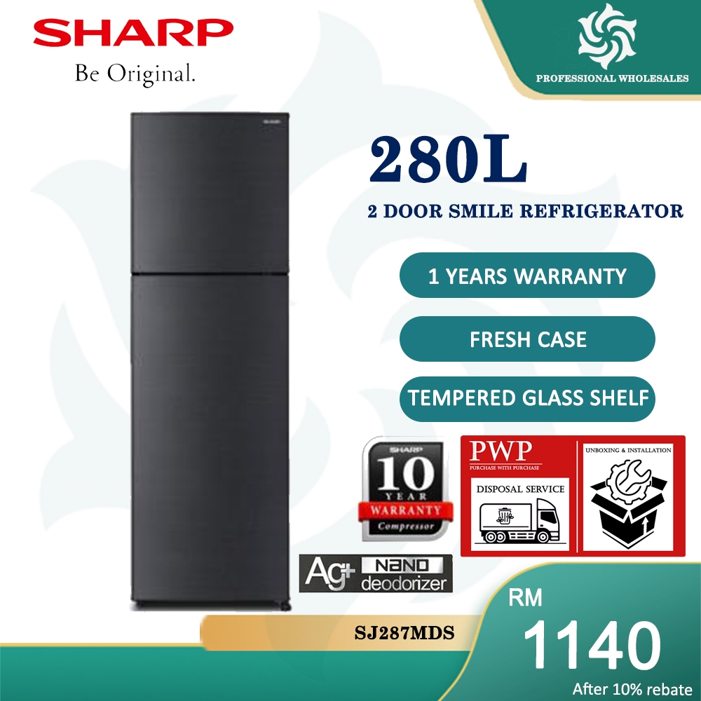 【LOWEST PRICE】SHARP FRIDGE 280L / 320L / 380L/ 410L/ 440L J TECH ...