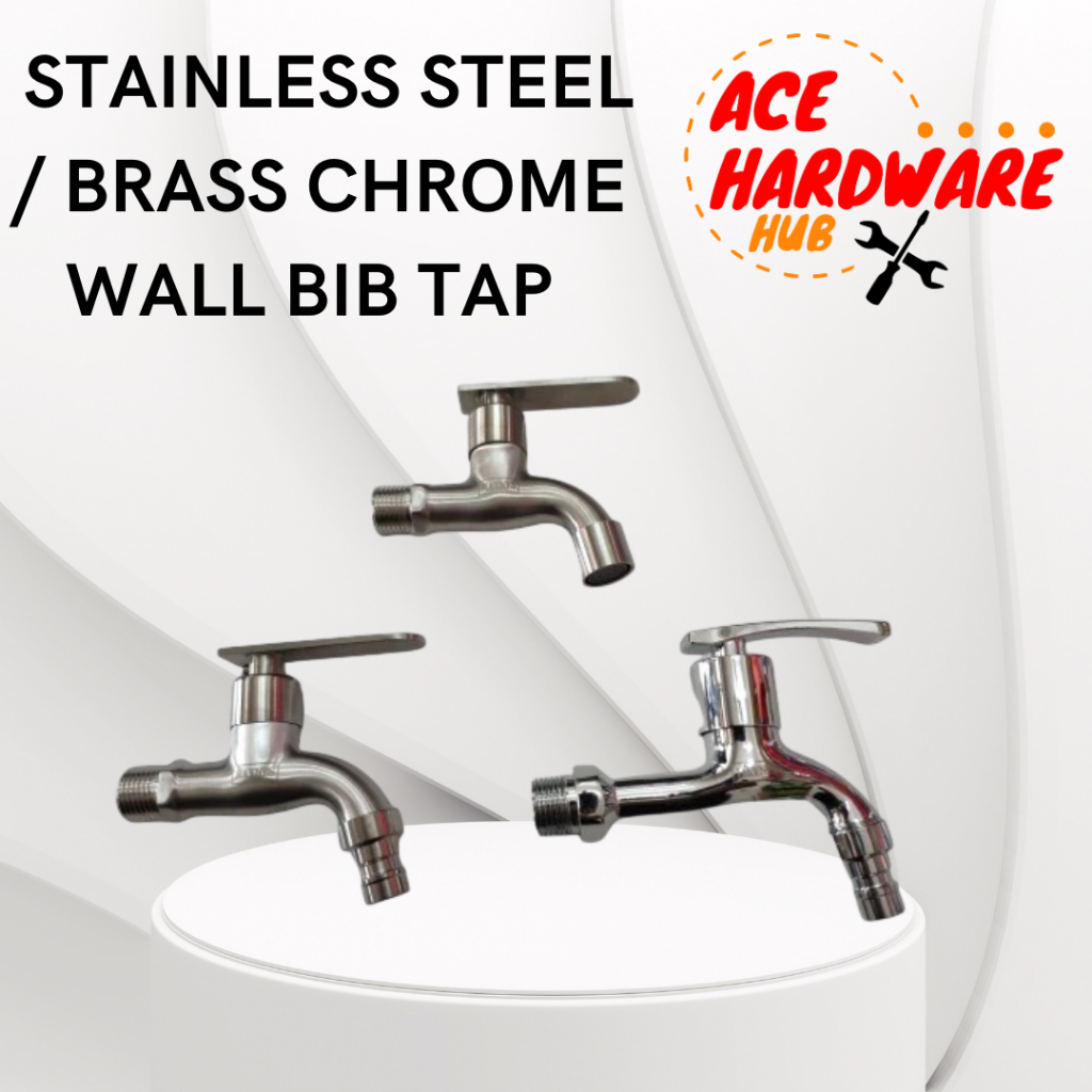 🔥FAST DELIVERY🔥 STAINLESS STEEL / BRASS CHROME WALL BIB TAP SINK TAP ...