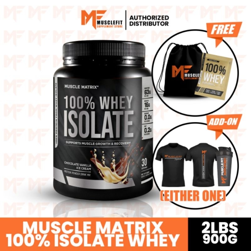 Muscle Matrix 100% Whey Protein Isolate 900 g | Shopee Malaysia