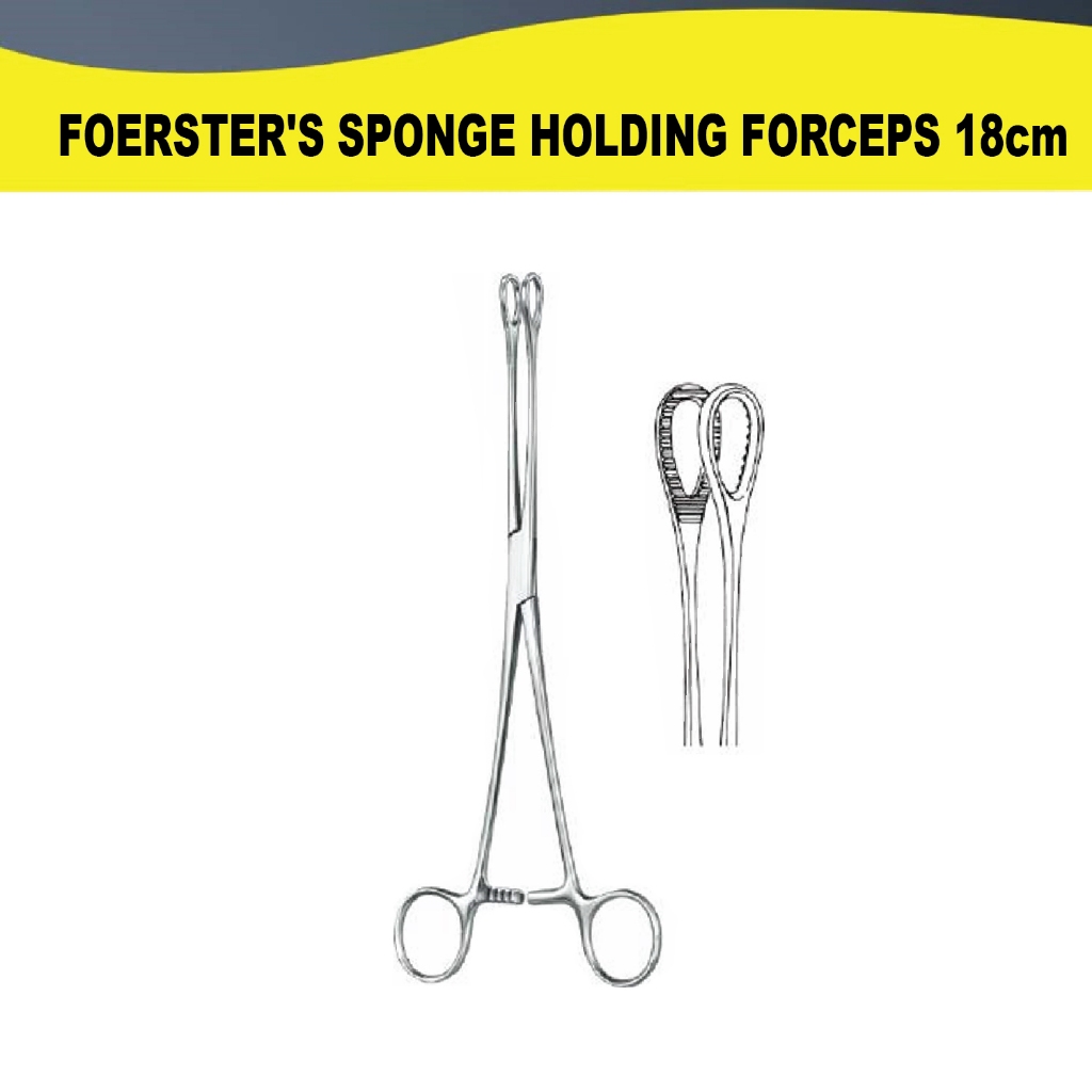 FOERSTER SPONGE HOLDING FORCEPS 18CM & 20CM | Shopee Malaysia