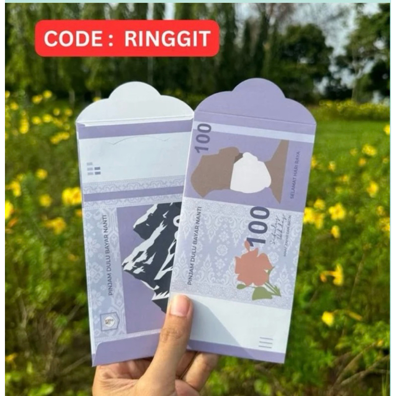 1set/10pcs sampul duit raya design baru (ringgit/utusan/meow/iftar/glam ...