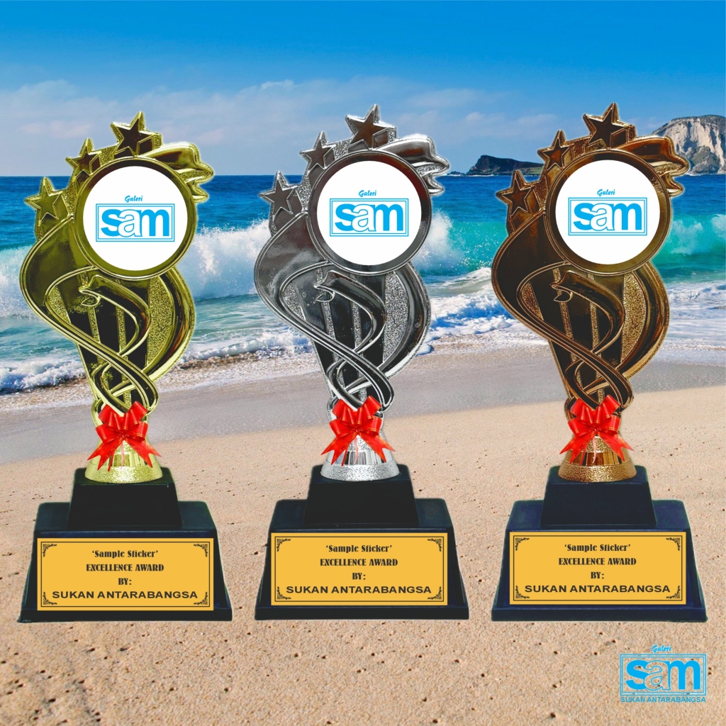 Trofi Plastik Plastic Trophy ACC1280 Screw Medal (Hadiah Sukan Sekolah ...