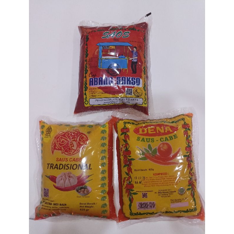 READY!!SAOS SAMBAL KEMASAN EKONOMIS DENA / TRADISIONAL / ABANG BAKSO ...