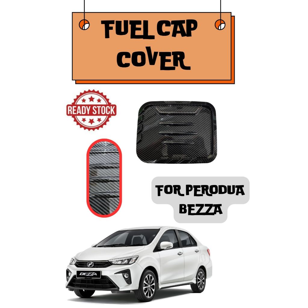 PERODUA BEZZA FUEL CAP COVER/FUEL CAP TRIM DESIGN CARBON FOR 1 PCS ...