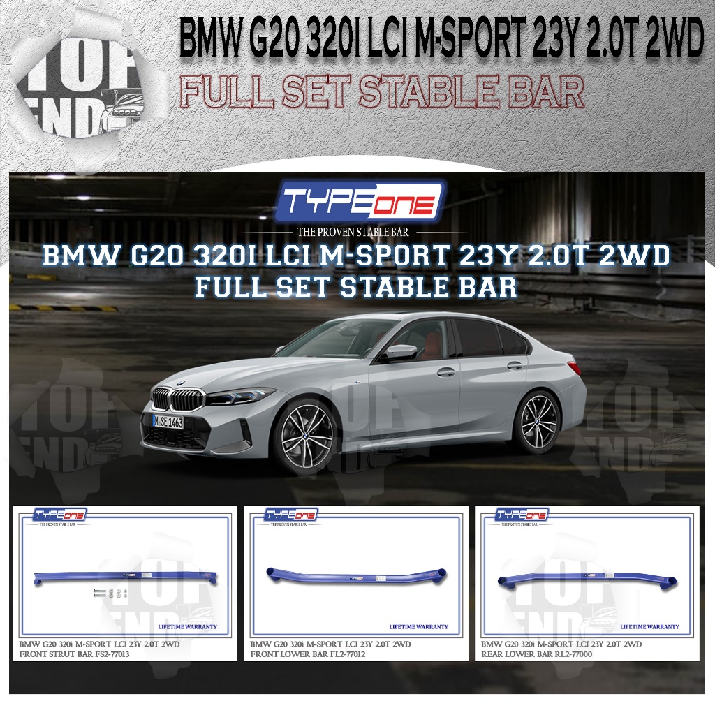 TYPE ONE 100% ORIGINAL BMW G20 320i LCi M-SPORT 23Y 2.0T 2WD FULL SET ...
