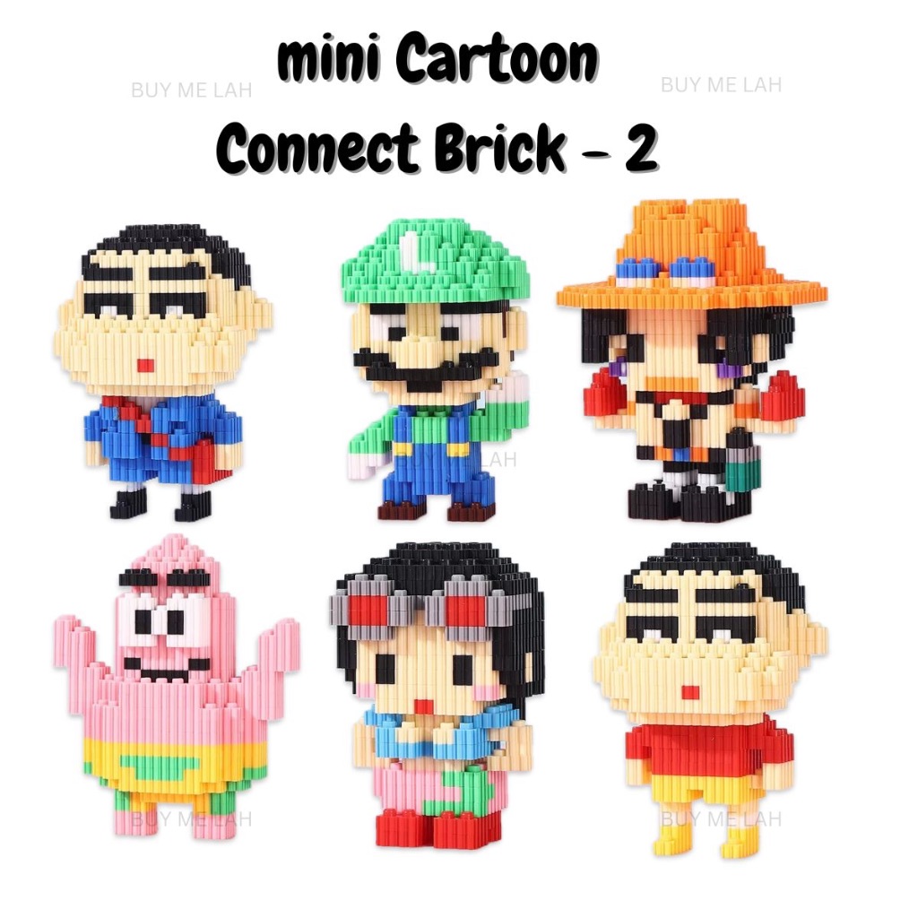 Mini Cartoon Connect Brick Building Block Toys Gift Decoration Shin ...