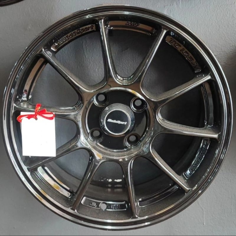 WEDSSPORT SPORT RIM TC105X FLOW FORMING MADE IN TAIWAN 15INCH×6.5J PCD 4×100 ET40 (1 SET ...