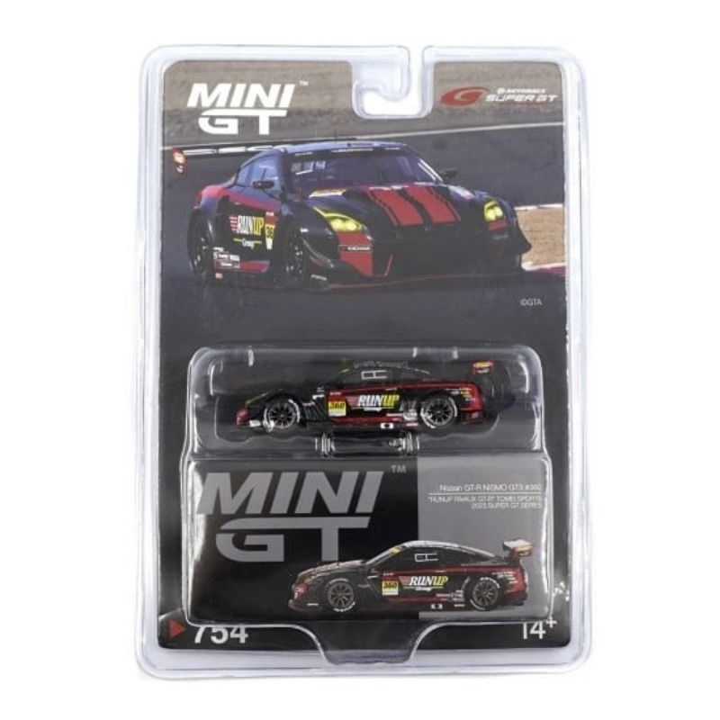 1/64 Mini GT #754 Nissan GT-R Nismo GT3 #360 "Runup Rivaux GT-R Tomei ...