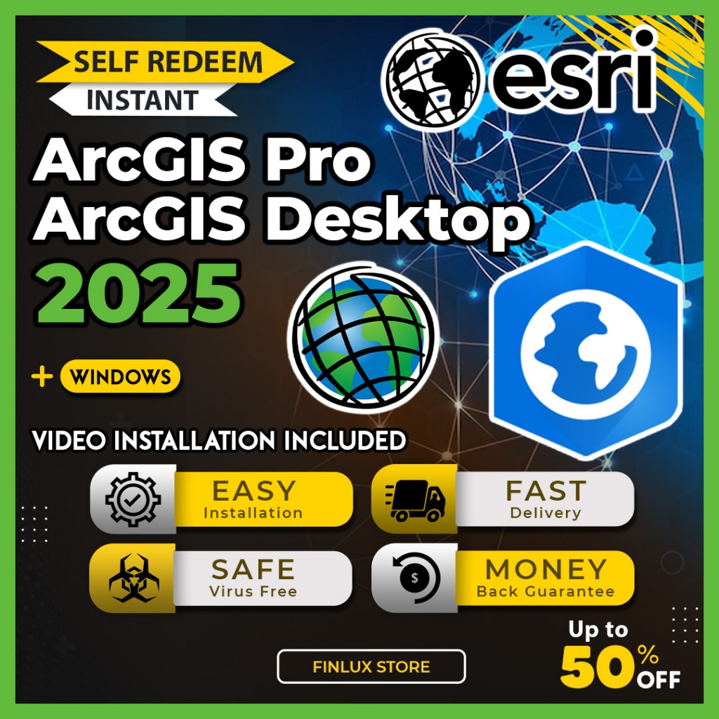 [SELF REDEEM] ESRI ArcGIS Pro v3.5.3 & Desktop v10.8.2 Latest 2025 ...