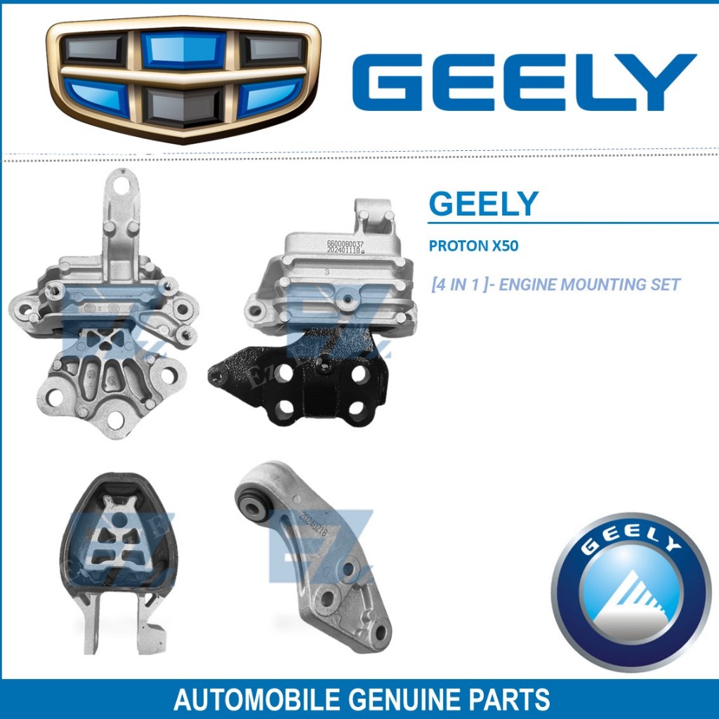 [4 IN 1] - 100% GEELY ENGINE MOUNTING SET FOR PROTON X50 1.5 2020 ...