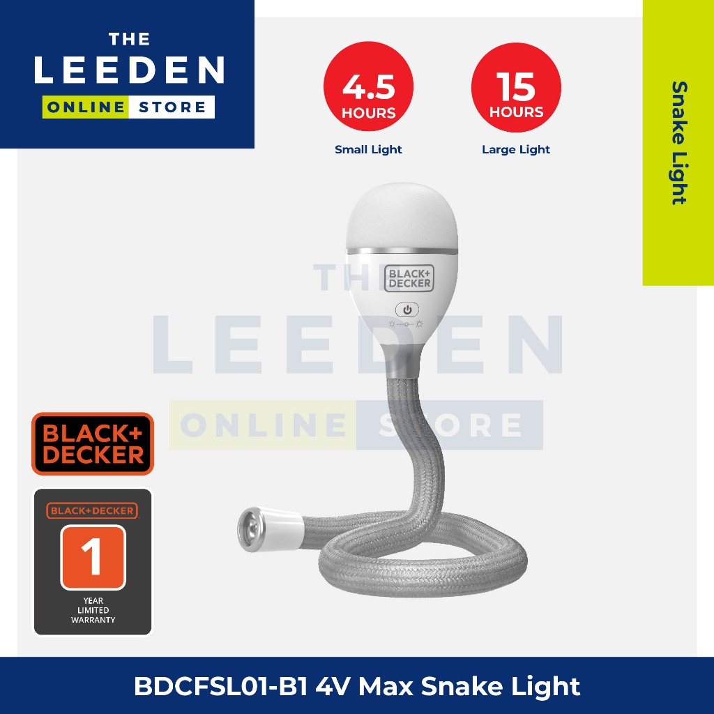 BLACK & DECKER BDCFSL01-B1 4V MAX SNAKE LIGHT | Shopee Malaysia