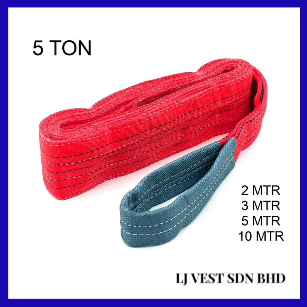 WEBBING SLING 5 TON LIFTING SLING TOWING BELT | Shopee Malaysia