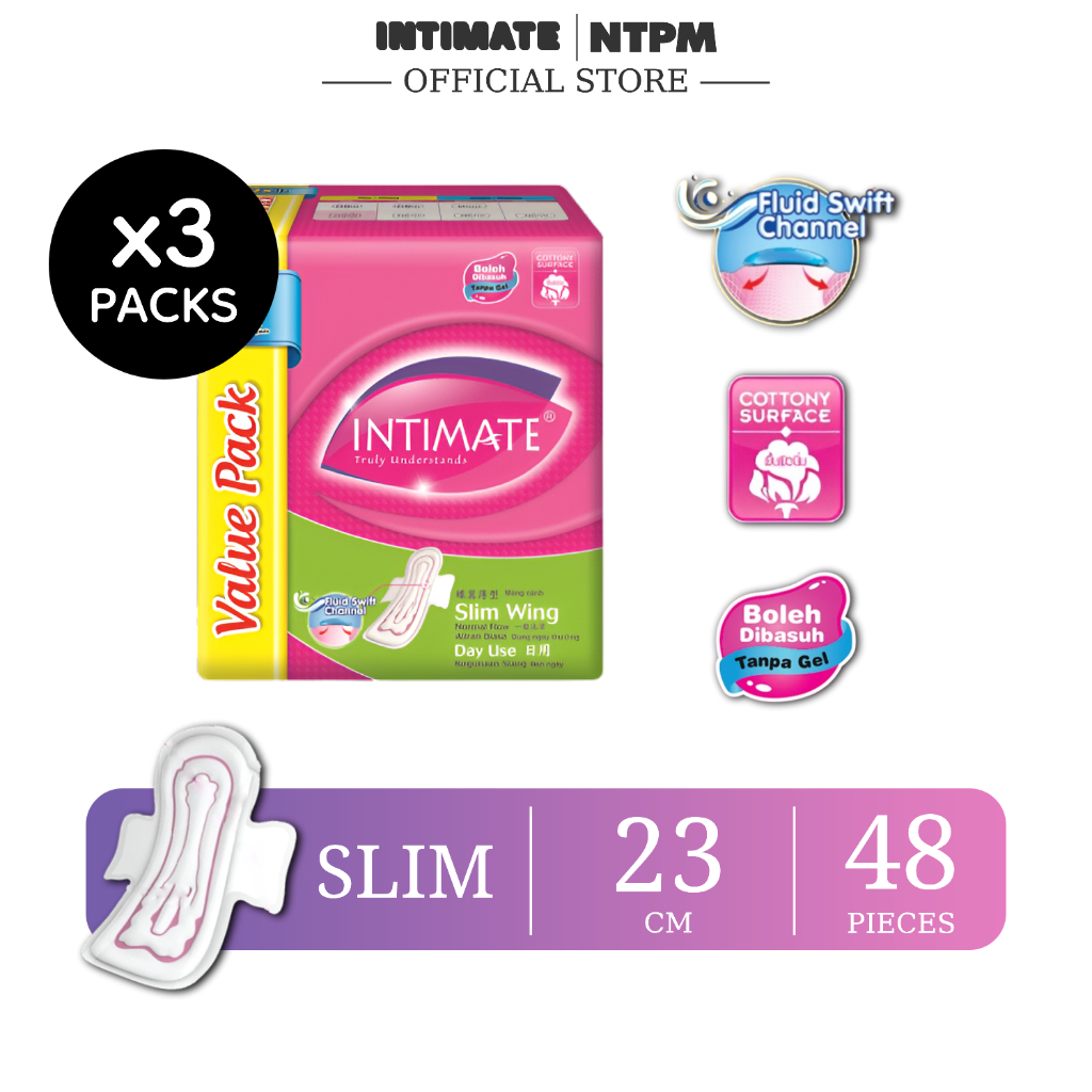 Intimate Daylite Slim Wing 230mm (16's x 2) X 3 Packets - [FREE ...