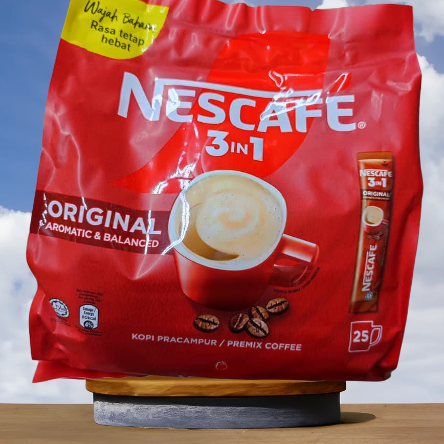 Nescafe 3 in 1 Original 25 sticks Kopi Pracampur Coffee Premix | Shopee ...