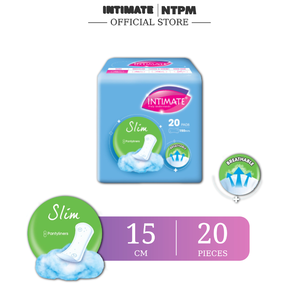 Intimate Slim Pantyliner 150mm (20's) | Shopee Malaysia