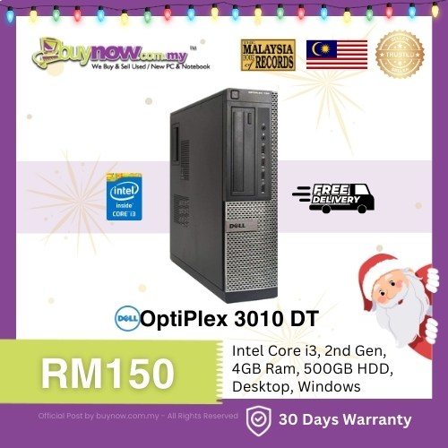 Dell OptiPlex 3010 DT Core i5 Processor 2nd Gen 4GB RAM 500GB HDD Windows 30 Days Warranty ...