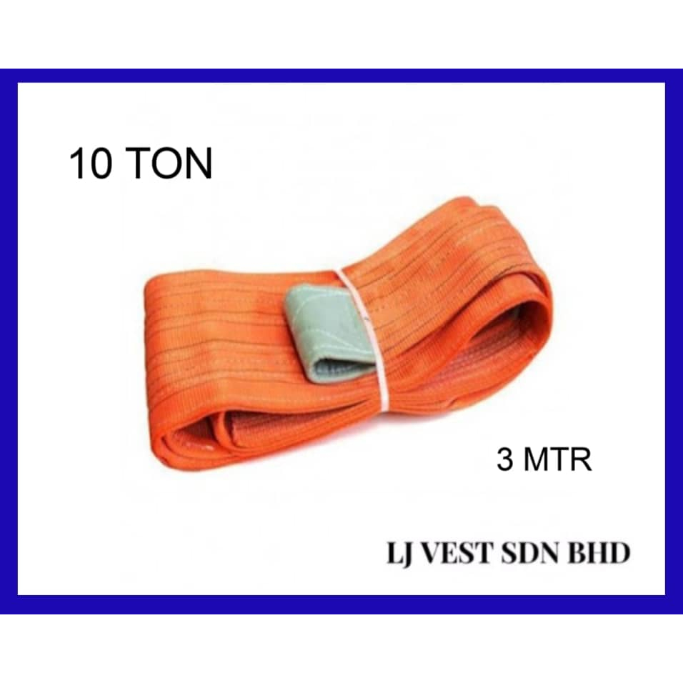 WEBBING SLING 10 TON LIFTING SLING TOWING BELT | Shopee Malaysia