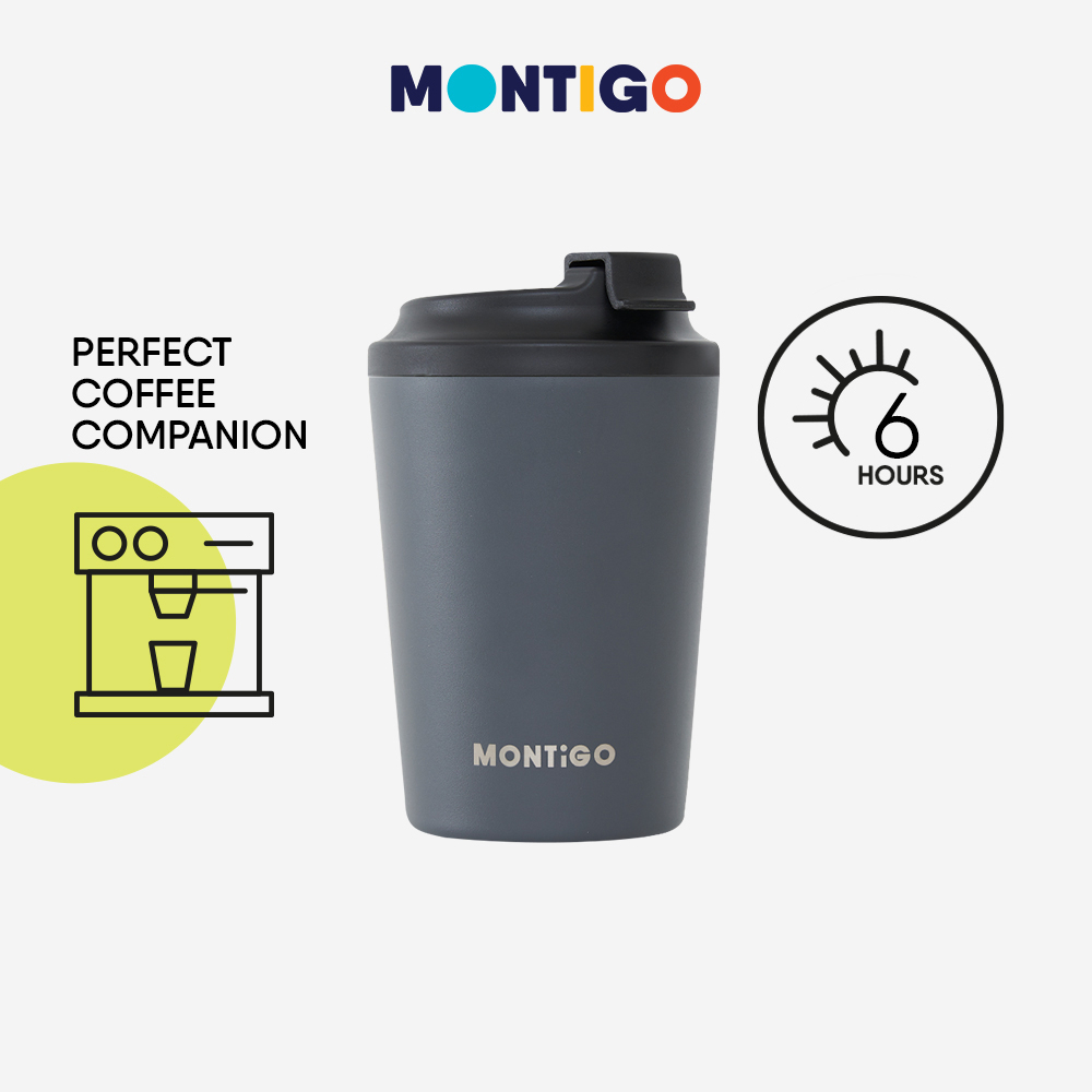montigo lightweigt reusable sense coffee cup( 340ml/12oz) (colour dark ...