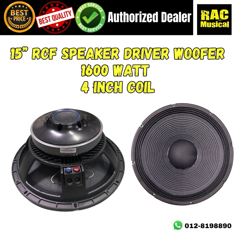 [HIGH QUALITY] RCF 15 inch speaker driver subwoofer 15” RCF PRECISION ...